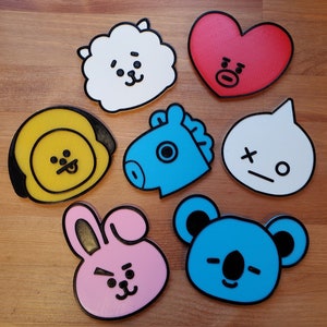 BT21 Coaster Collection - Etsy