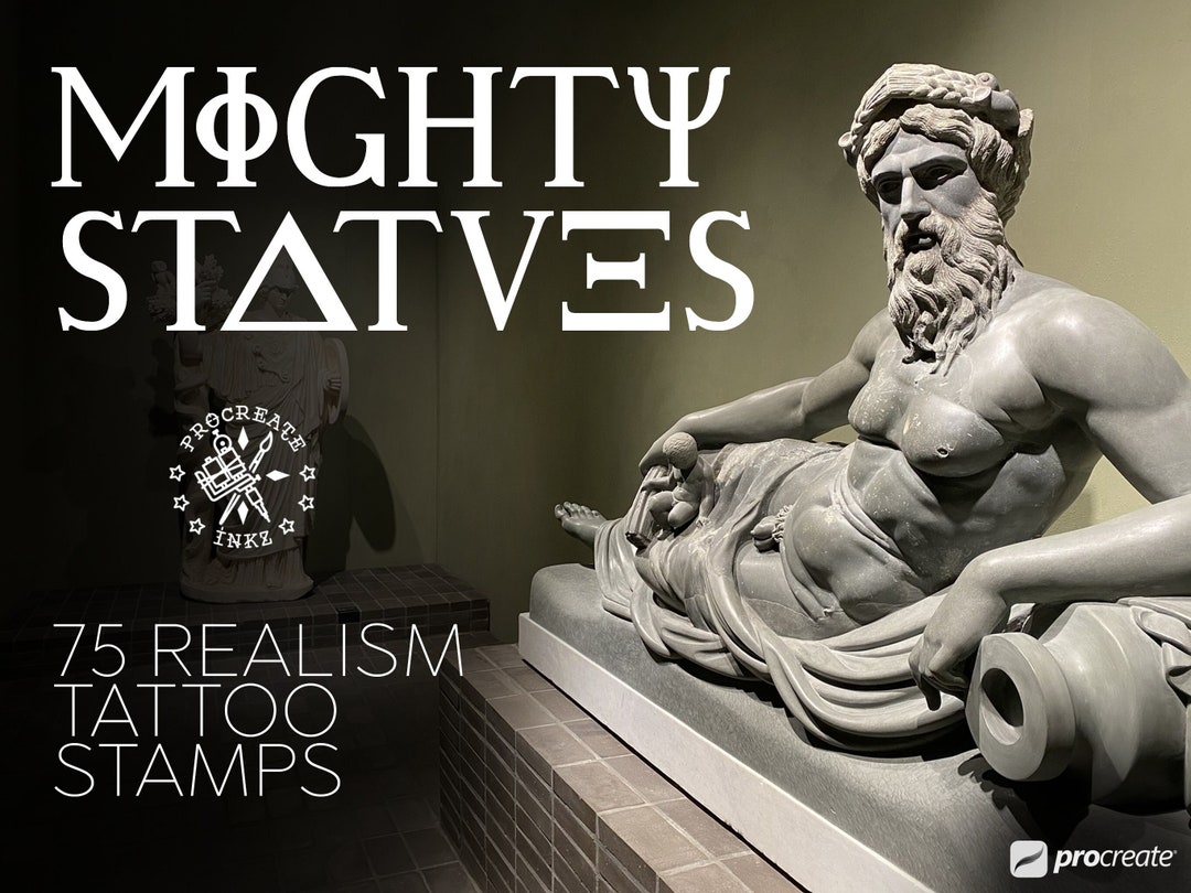 Procreate Statues Tattoo Stamps Realism Tattoo Procreate Brushes Procreate Bundle Procreate ...