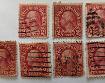 US Stamps Value Scott Cat. #500 – 1919 2c George Washington Perf 11 - Etsy