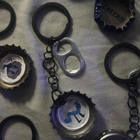 Bottle Cap Keychains - Etsy