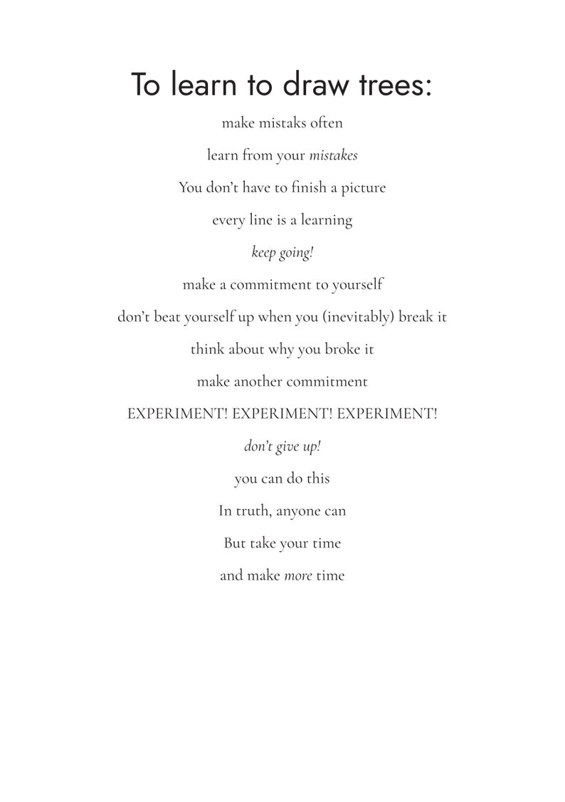 Learning to Draw Trees Book by Dan Sumption - Etsy