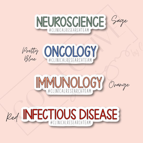 Clinical Research Stickers - Etsy