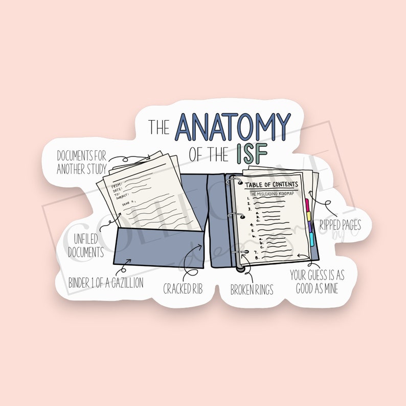 Anatomy of the Investigator Site File Regulatory Binder ISF - Etsy