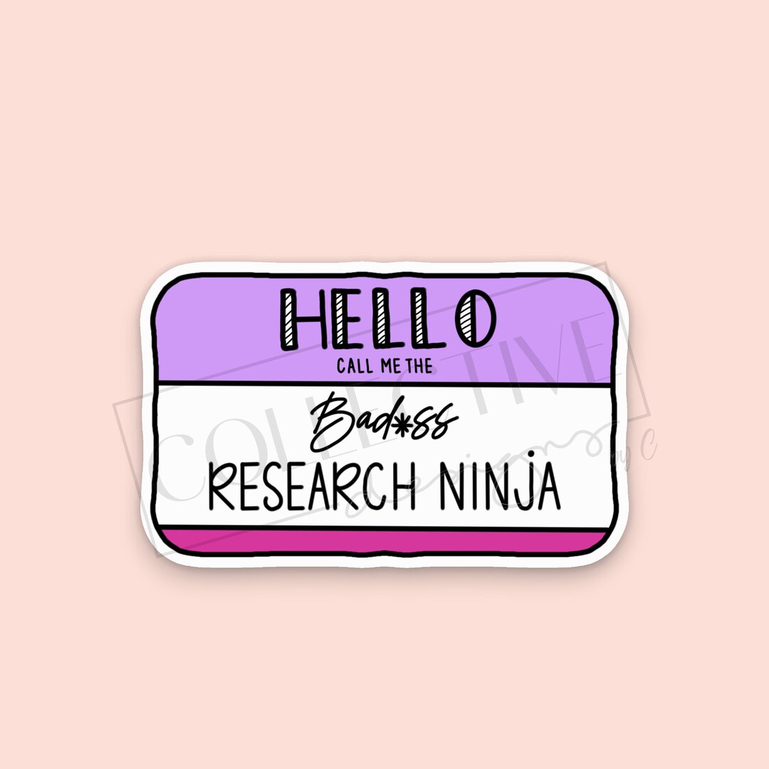 Hello Sticker Research Ninja, Clinical Research, Clinical Trials, Study ...
