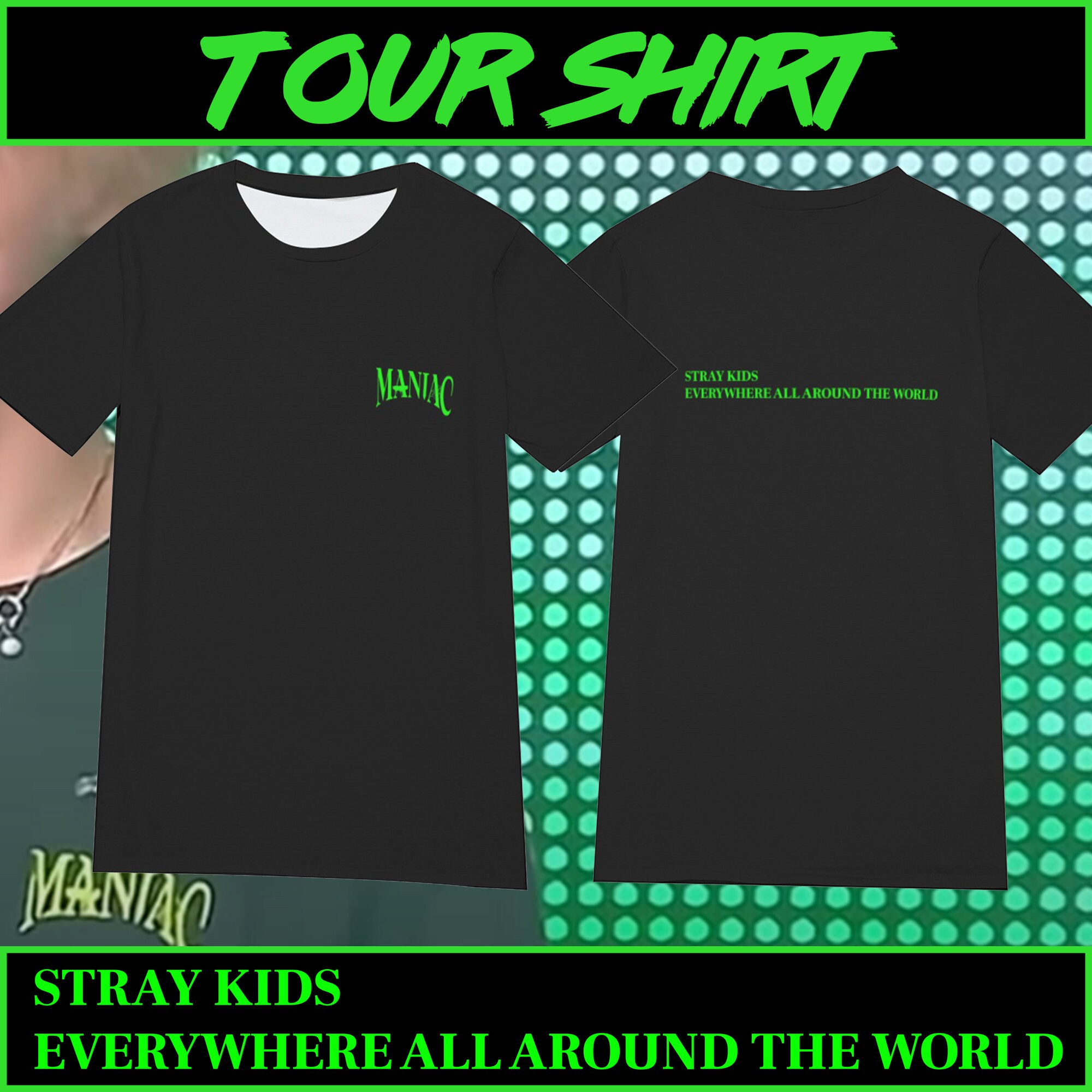 Stray Kids Tour Tshirt Stray Kids Merch Stray Kids Maniac | Etsy
