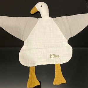 Personalized Organic Cotton Duck Goose Security Comforter, Baby ...