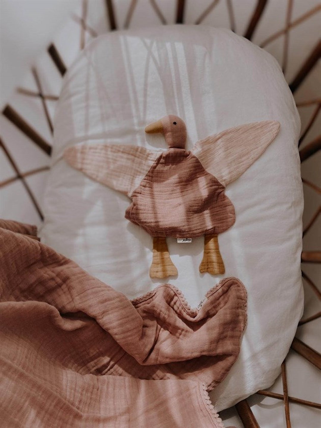 Personalized Organic Cotton Duck Goose Security Comforter, Baby ...