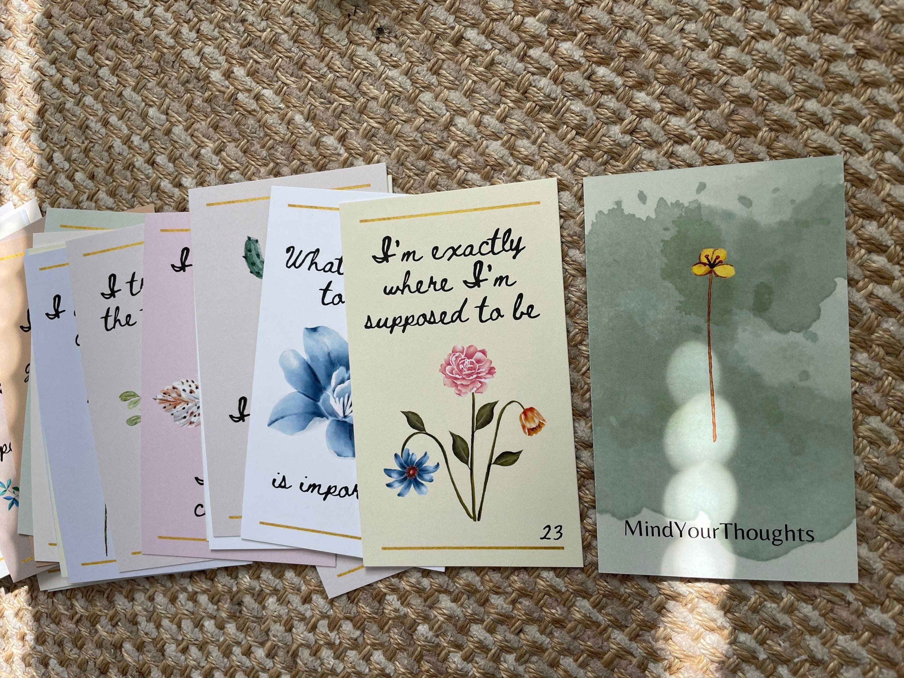 Grounding Affirmation Cards - Etsy