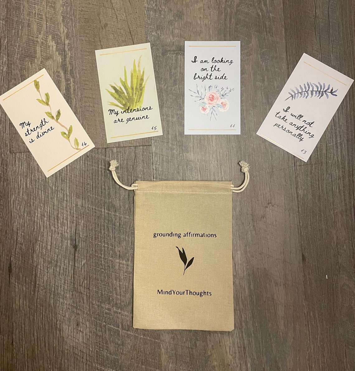 Grounding Affirmation Cards - Etsy