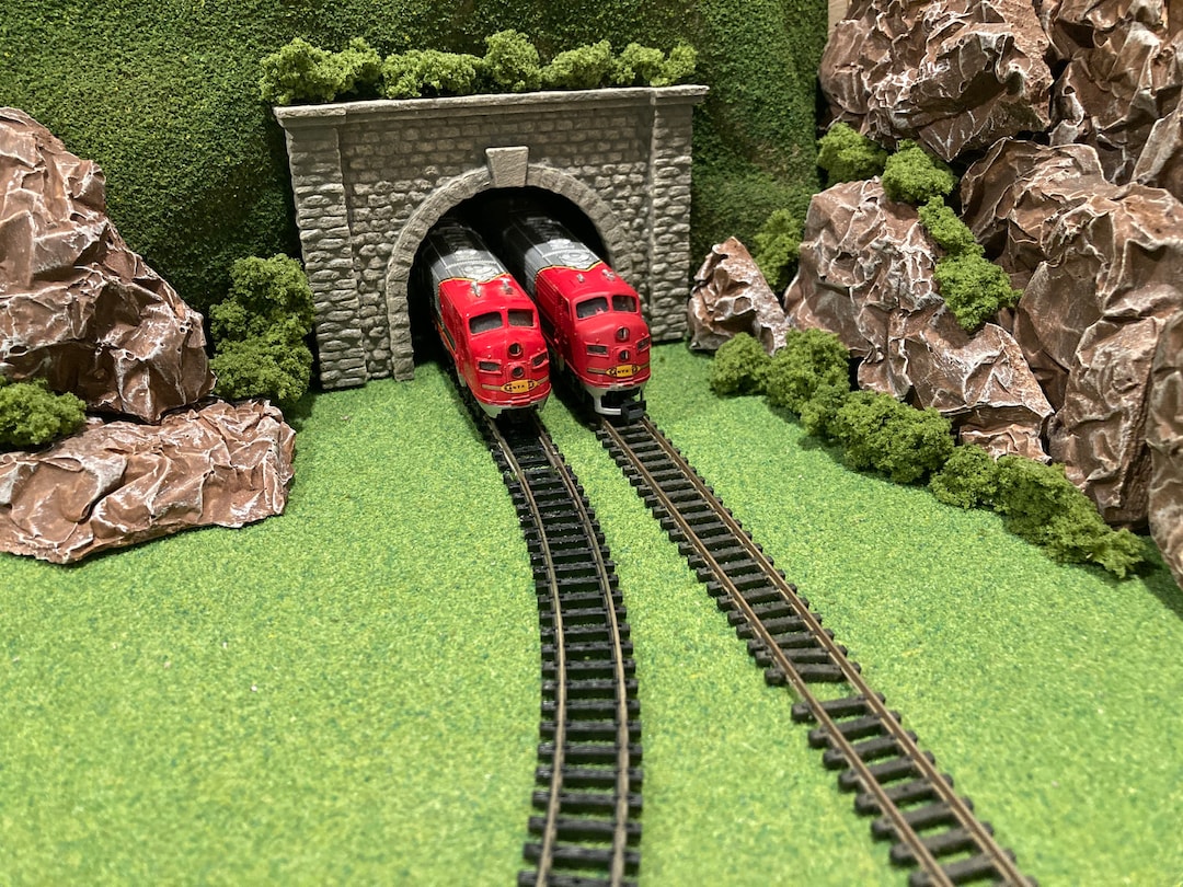 Two N Scale Double Track Tunnels Pair - Etsy