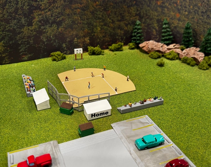 N Scale Baseball Diamond Kit - Etsy