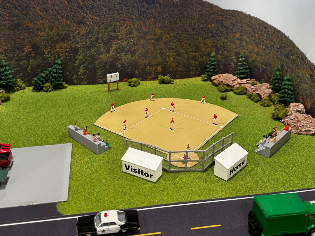 HO Scale Baseball Diamond Kit - Etsy