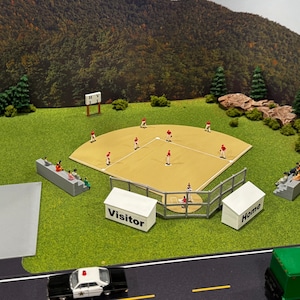 HO Scale Baseball Diamond Kit - Etsy