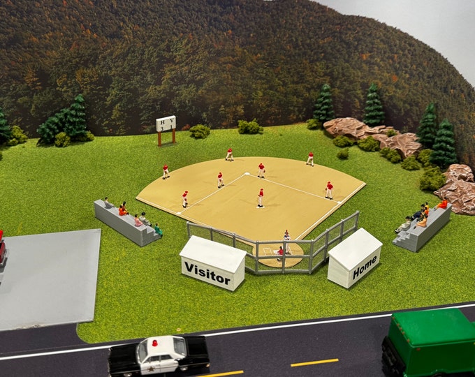HO Scale Baseball Diamond Kit - Etsy