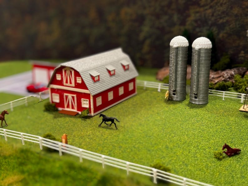 N Scale Red Barn Set - Etsy