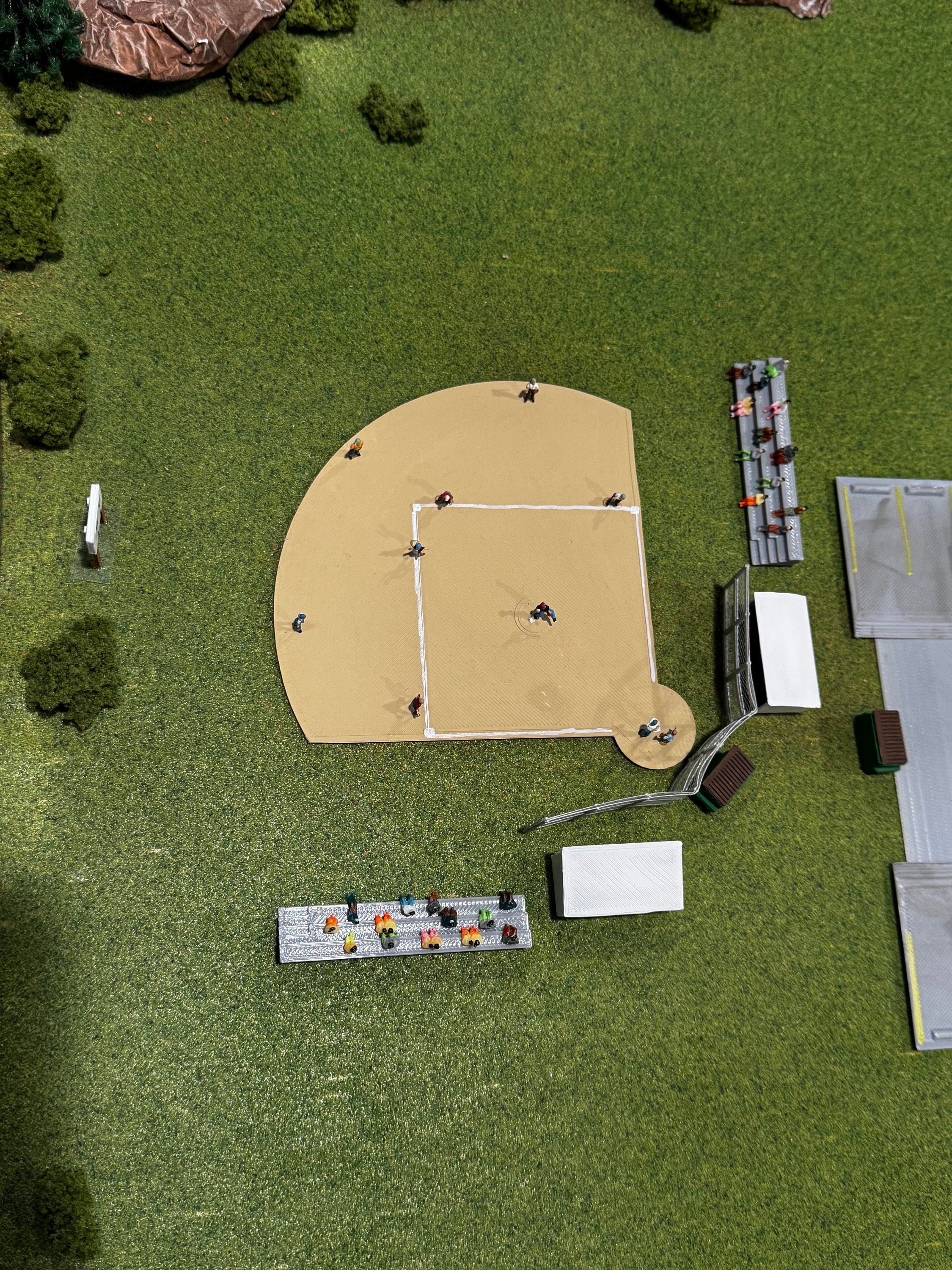 N Scale Baseball Diamond Kit - Etsy