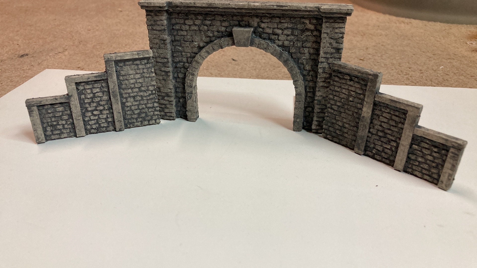 N Scale Double Tunnel With Side Walls - Etsy