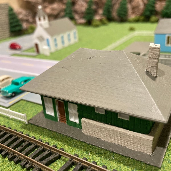 N Scale Train Station - Etsy