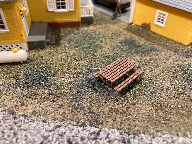 HO Scale Picnic Tables - Etsy