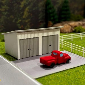 N Scale White Barn Set - Etsy