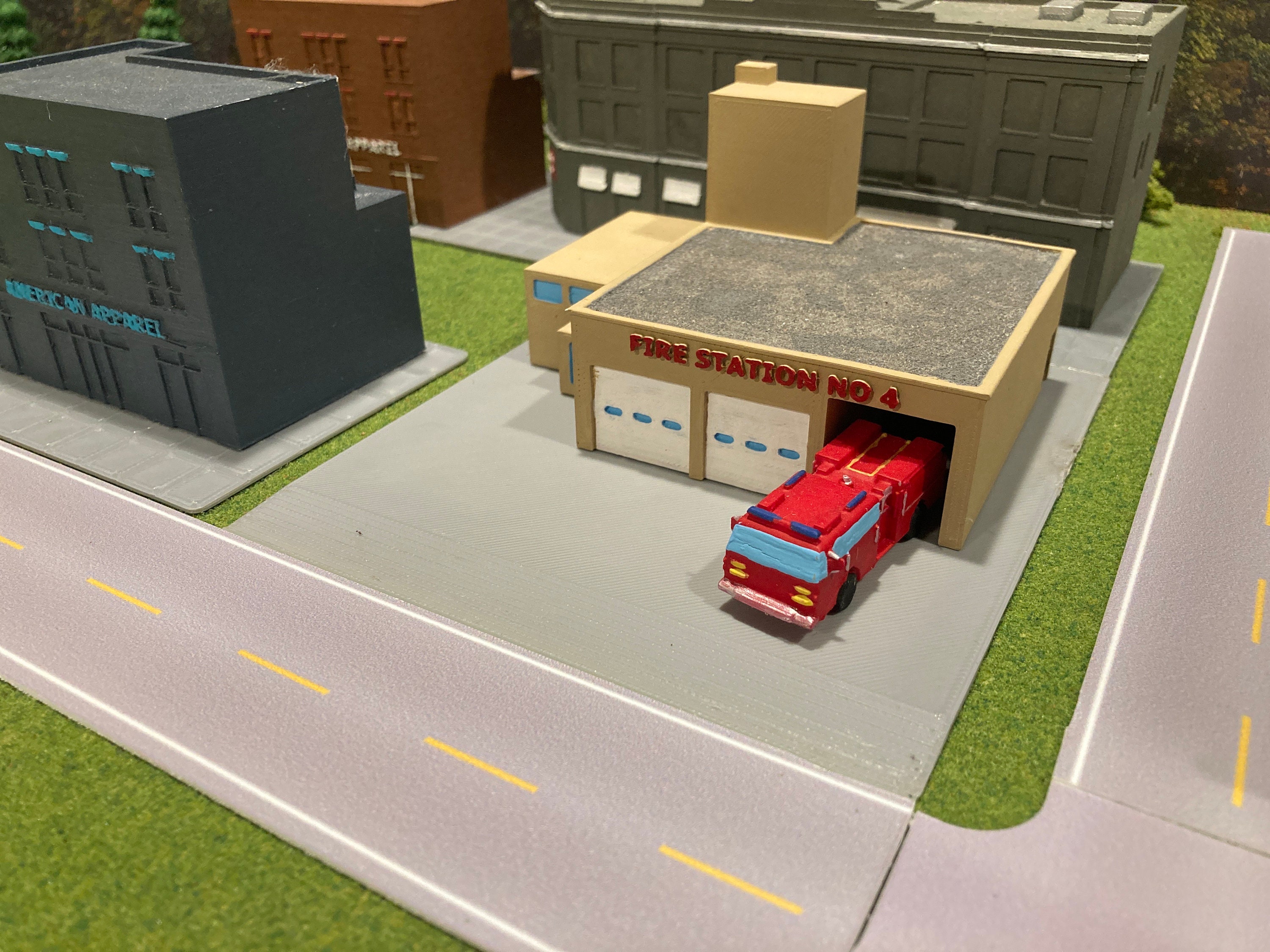 N Scale Fire Station Kit - Etsy