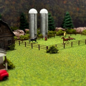 N Scale Pasture/farm Fence Green or Wooden - Etsy