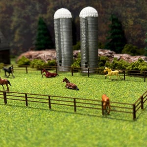 N Scale Pasture/farm Fence Green or Wooden - Etsy