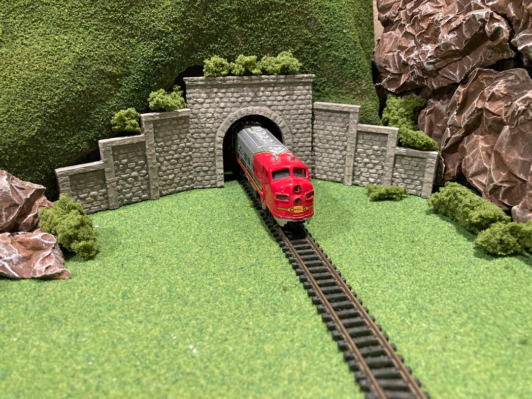 N Scale Single Track Tunnel With Side Walls - Etsy