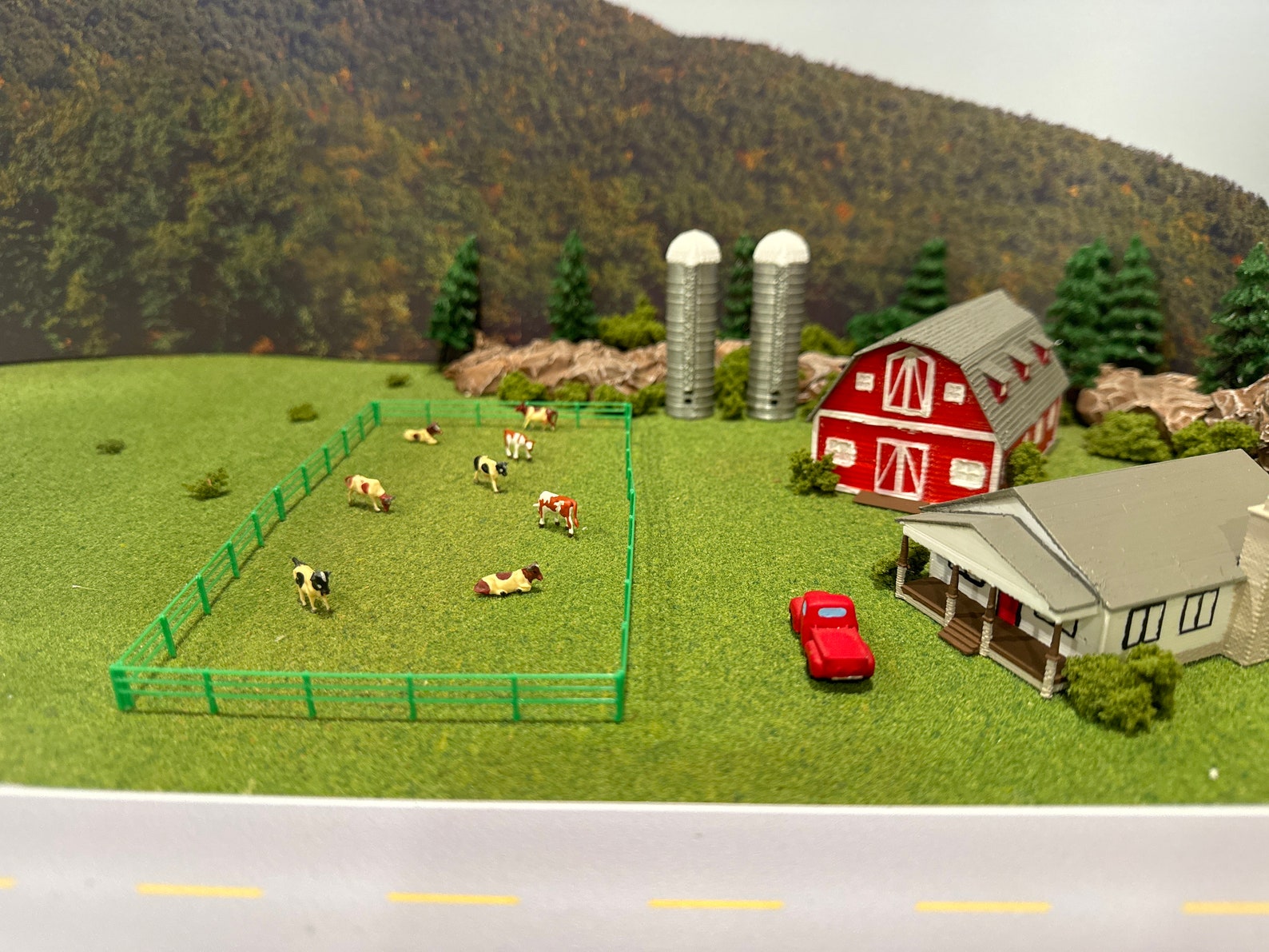 N Scale Pasture/farm Fence Green or Wooden - Etsy