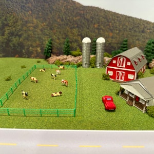 N Scale Pasture/farm Fence Green or Wooden - Etsy