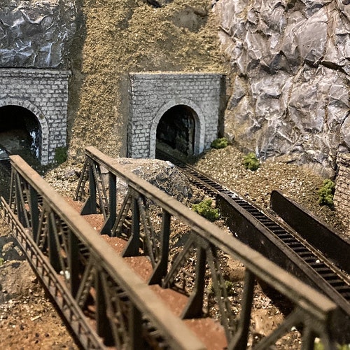 N Scale Single Track Tunnel With Side Walls - Etsy