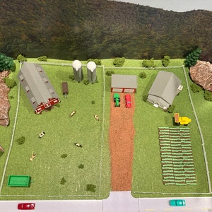 N Scale Farm Set - Etsy