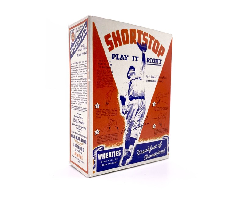 1937 Wheaties Cereal Box With Joe Dimaggio Baseball - Etsy