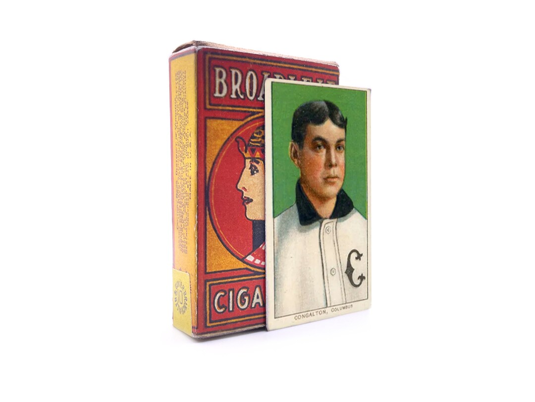 Rare Vintage Replica Broad Leaf Cigarette Pack With 1909 T206 Bunk ...
