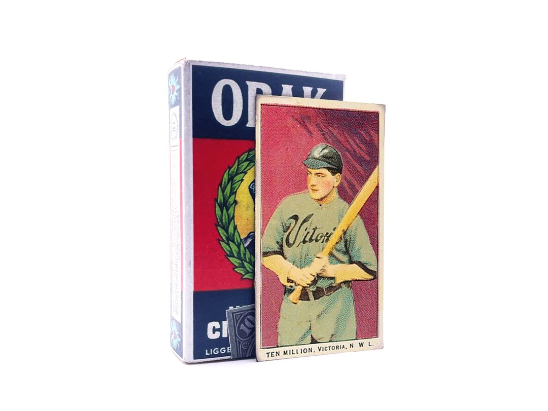 Replica Obak Cigarette Pack 1911 T212 Ten Million Baseball Card Vintage ...