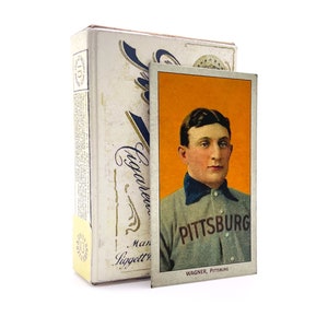 Vintage Piedmont Cigarette Pack Honus Wagner Baseball Card 1909 Replica ...