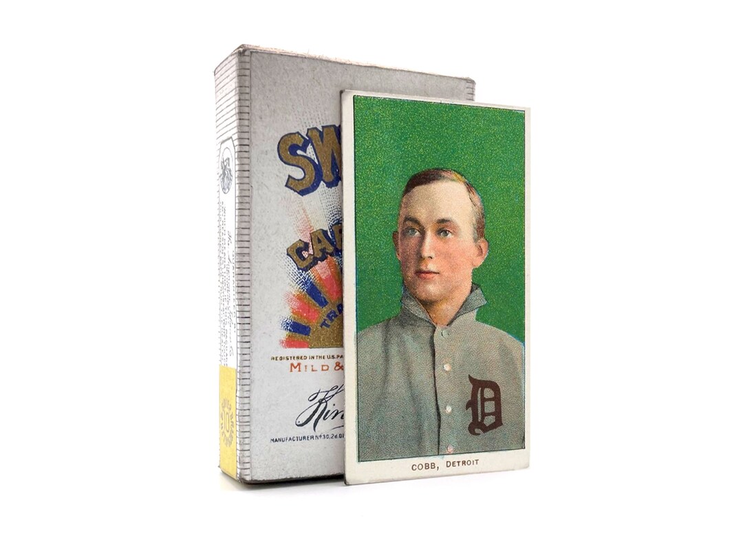 Vintage Sweet Caporal Cigarette Pack Ty Cobb Baseball Card 1909 Replica ...
