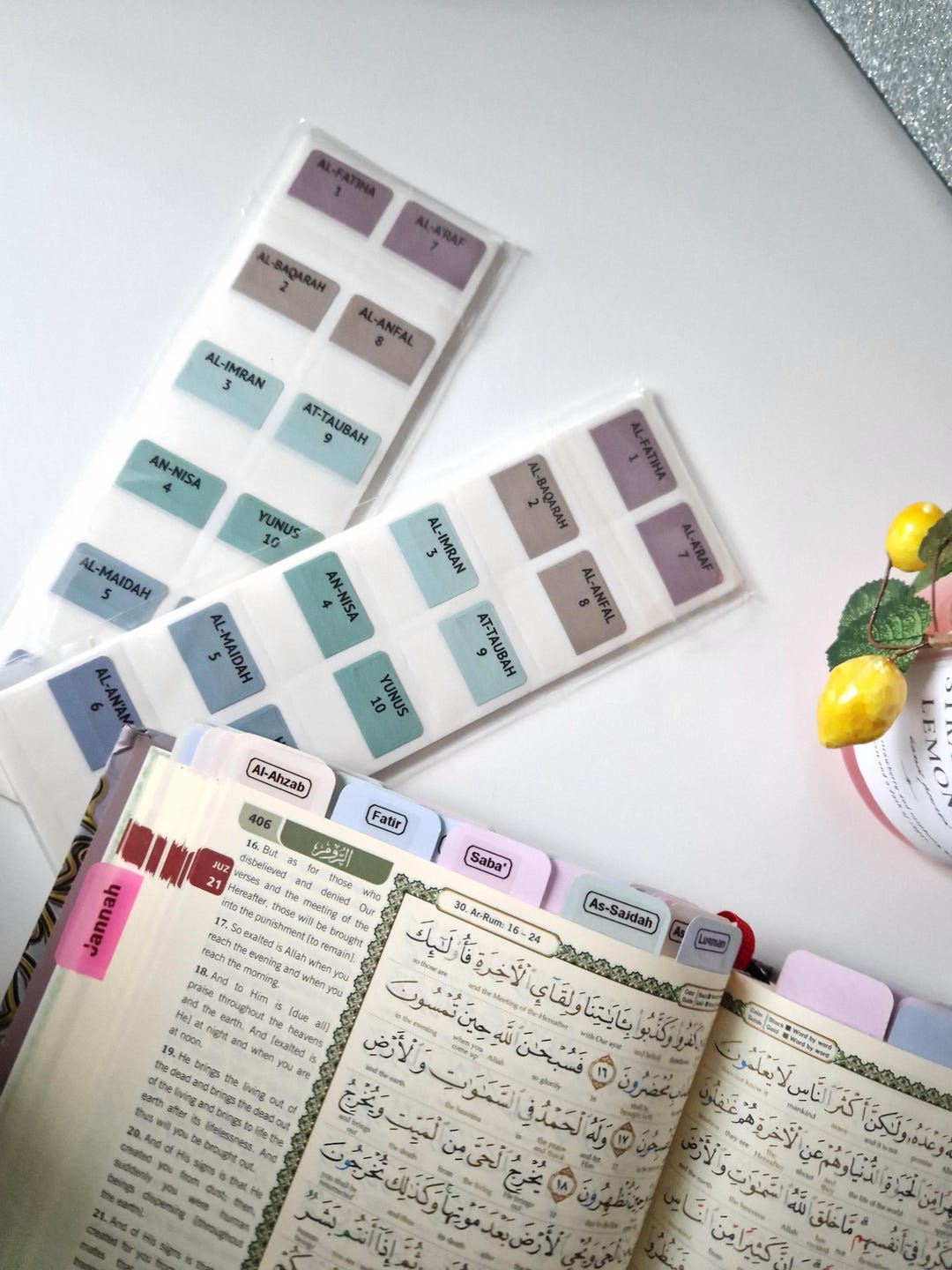 Surah Tags, Index Tabs Quran Tagging Kit for Muslims - Etsy