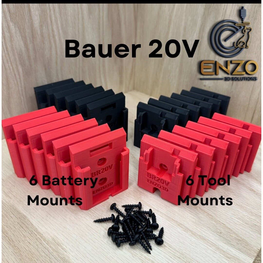 Bauer (6) Battery and (6) Tool Mounting Kit - Etsy