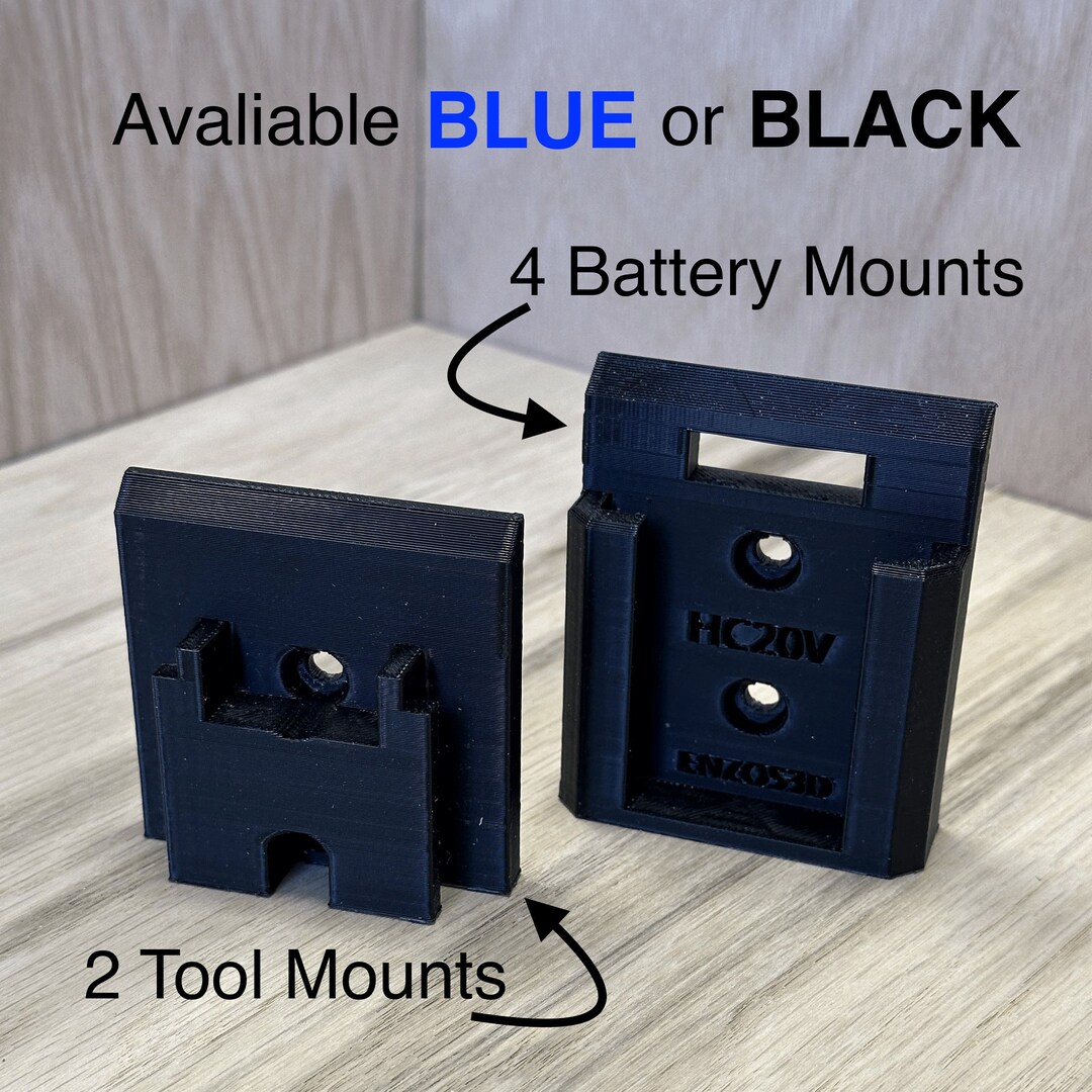 Hercules 20 Volt Battery4 and Tool 2 Mounting Kit - Etsy