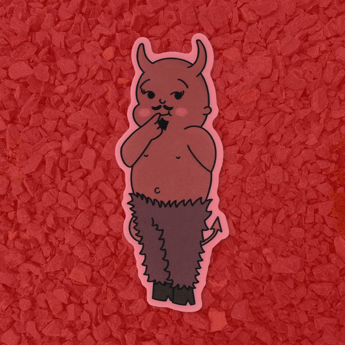 Cute Lil Devil Vinyl 3” Matte Die-cut Sticker - Etsy