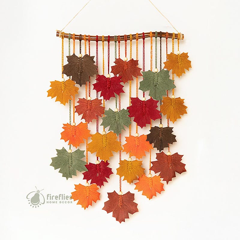 Macrame Door Hanging Leaves - Etsy