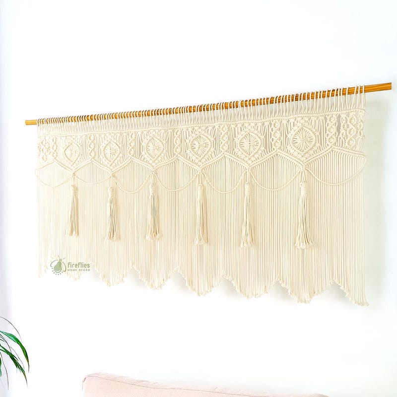 Macrame Valance - Etsy