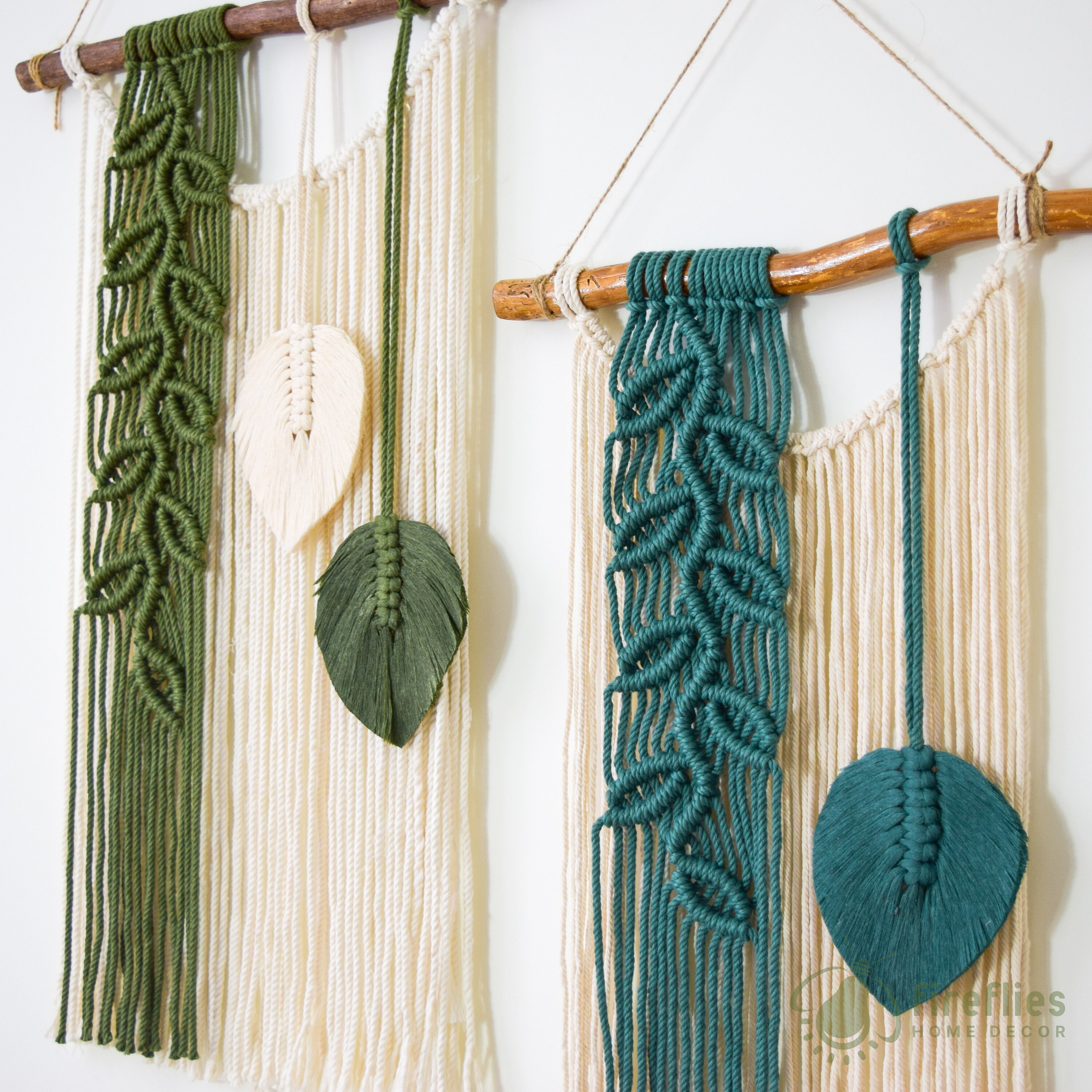 Macrame Leaf Wall Hanging: Boho Home Decor Art - Etsy