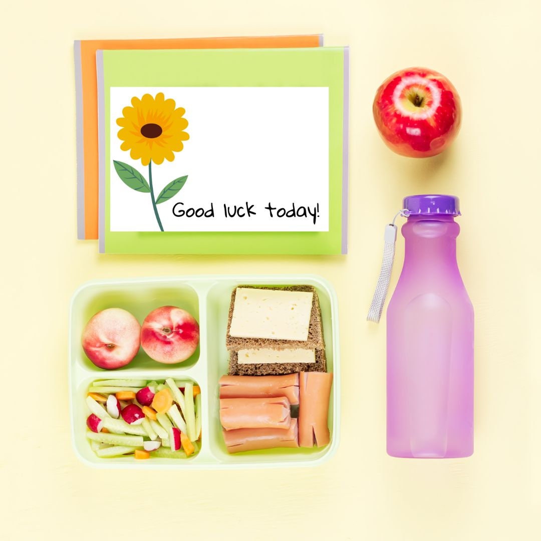 Printable Lunch Box Notes for Girls, Digital Download Flower ...