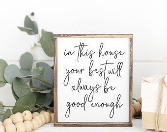 In This House Your Best Will Always Be Good Enough SVG INSTANT DOWNLOAD ...