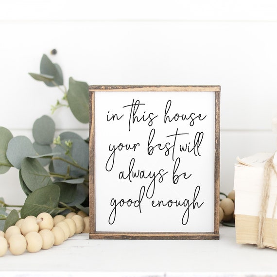 In This House Your Best Will Always Be Good Enough SVG - Etsy