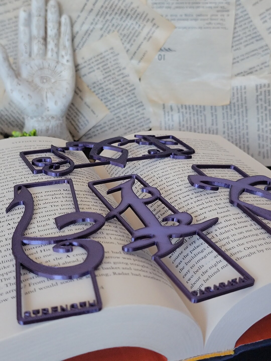 Mortal Instruments Rune 3D Printed Bookmarks - Etsy