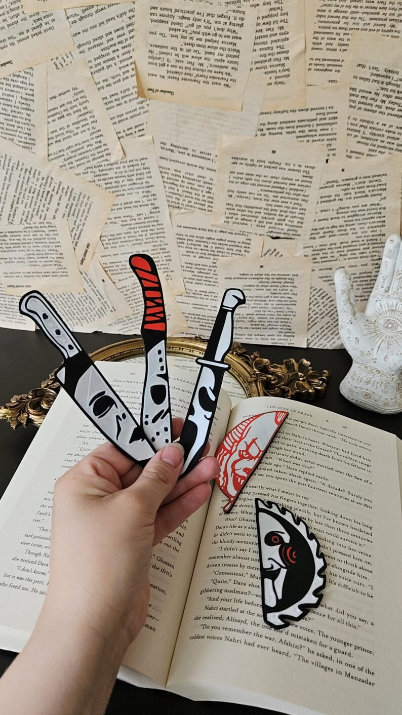 Horror Bookmarks 3D Printed Famous Horror Characters - Etsy