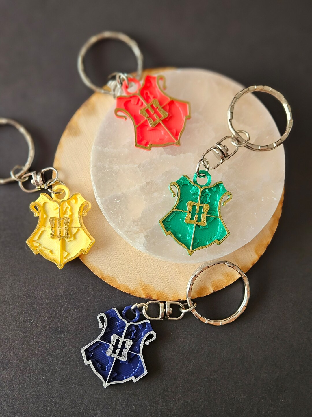 Hogwarts Houses Key Chains 3D Printed Key Chain - Etsy